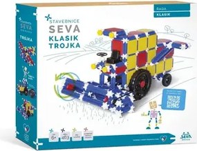 SEVA Stavebnice KLASIK Trojka / 464 ks / plast / 6+ / 36 × 32 × 7,5 cm