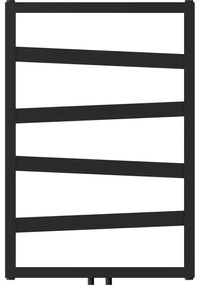 Mexen, Mexen Zoom dekorativní koupelnový radiátor 770 x 530 mm, 275 W, černý - W130-0770-530-00-70