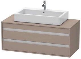 Duravit Ketho - Umyvadlová skříňka 50x120x55 cm, 2 zásuvky, Basalt Matt KT665604343