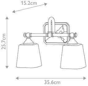 Elstead FE-CONCORD2-BATH - LED Koupelnové svítidlo CONCORD 2xG9/3W/230V IP44