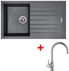 Sinks PERFECTO 860 Titanium+VITALIA PE86072VICL