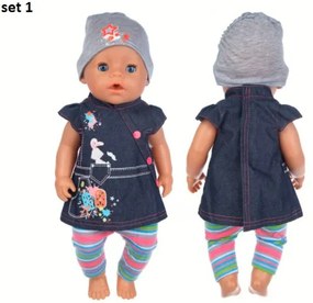 Roztomilé sety oblečků na American girl a BABY Born 43 cm Varianta: Set 1