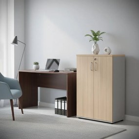 Střední skříň Visio LUX 80 x 38,5 x 113 cm, dub