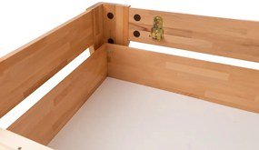 Manželská buková postel Lavana  , Odstíny moření Ahorn: Chocolate, Buk přírodní, 180x200 cm