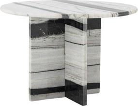 BLOOMINGVILLE Konferenční stolek ROSITO bílý mramor Ø61 cm 82065380