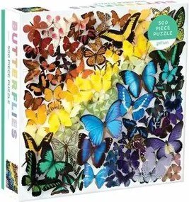 Galison Puzzle Duhoví motýli / 500 dílků / od 8 let