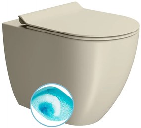 GSI PURA WC mísa stojící, Swirlflush, 36x55cm, spodní/zadní odpad, creta dual-mat 880308