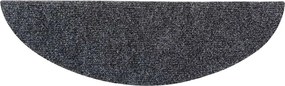 Schodové rohože samolepicí 5 ks 56 x 17 x 3 cm tmavě šedé, půlkulaté 149676