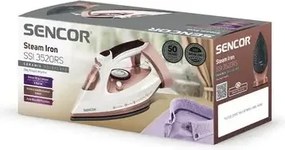 SENCOR SSI 3520RS růžová / Napařovací žehlička / 3100 W / 280 ml