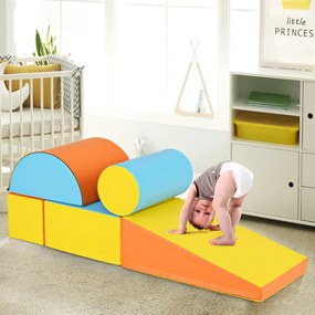 Costway 5 ks. Schaumstoffbausteine Riesenbausteine zum Toben – žlutá + oranžová