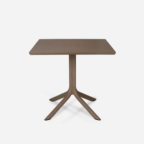 Nardi Plastový stůl na zahradu CLIP 70x70 cm tabacco