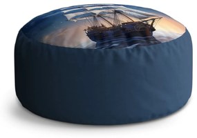 Sablio Taburet Circle Plachetnice mezi horami: 38x48 cm