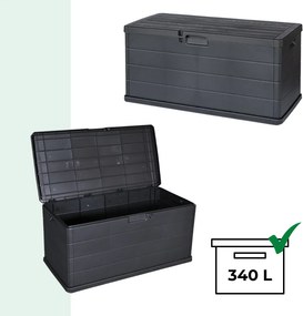 Úložný box ALPHA, 340L, 118x59x57cm, antracitová I.P.A.E-Progarden