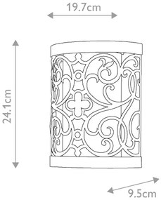 Feiss FE-ARABESQUE1 - Nástěnné svítidlo ARABESQUE 1xE14/60W/230V