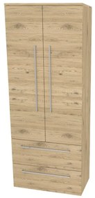 Mereo Mereo, Bino, koupelnová skříňka vysoká 163 cm, dvojitá, Multidecor, CN699DSAN