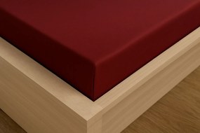 Jersey prostěradlo s lycrou DeLuxe 120x200 vínové