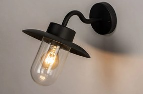 Nástěnné venkovní svítidlo Lanterne Angel Black Lone