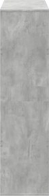 Dělicí stěna betonově šedá 100 x 33 x 125,5 cm kompozitní dřevo 3309522