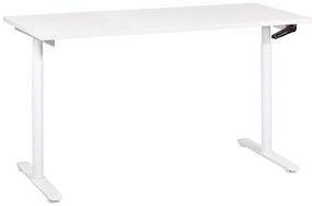 Manuálně nastavitelný psací stůl 160 x 72 cm bílý DESTINAS Beliani