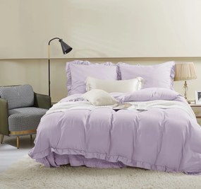 Spod Igły i Nitki Ložní prádlo z mikrovlákna 140x200 Ruffy heather s volánem I24