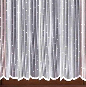 Forbyt, Hotová záclona nebo balkonový komplet, Dora, bílá 400 x 160 cm
