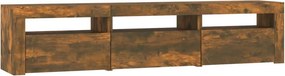 TV skříňka s LED osvětlením kouřový dub 180x35x40 cm 3152759