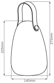 LED RGBW Solární svítidlo CANARIA LED/2W/1,2V 400 mAh IP44 bílá