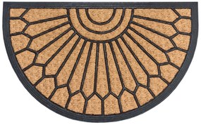 Hanse Home, Rohožka Mix Mats Cocos 105685 - na ven i na doma, 45x75 půlkruh, hnědá, chodba / předsíň