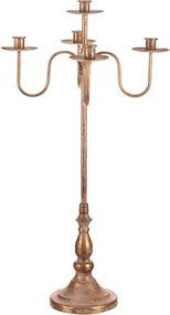 Kovový svícen 71 cm zlatý FUP558