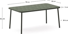 Ocelový zahradní konferenční stolek 50x90 cm Zivia – Kave Home