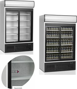 Chladicí skříň TEFCOLD FSC 1200 S 2-prosklené dveře, 645 l + 2letá plná záruka (IČ)