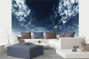 DIMEX | Samolepicí vliesová fototapeta na zeď Dramatická bouře MA-5-2319 | 375 x 250 cm | modrá, černá, šedá