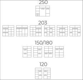 Šatní skříň Klasik 250, bílá