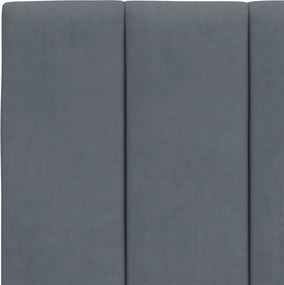 Postel s matrací Hanko tmavě šedá 120 x 200 cm samet 3208587