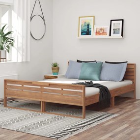 326264 vidaXL Rám postele masivní teakové dřevo 160 x 200 cm