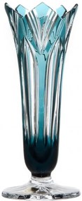 Váza  Lotos, barva azurová, výška 200 mm