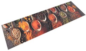 Kuchyňský koberec omyvatelný Lžíce a koření 45 x 150 cm samet 136543