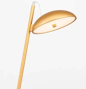 Designová stolní lampa Flute zlatá