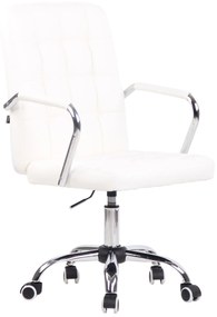 Kancelářská židle Ikast - umělá kůže | bílá