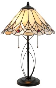 Stolní lampa 5186 s jantarovým stínidlem