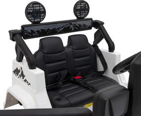 Ramiz Elektrické autíčko Toyota FJ Cruiser bílé + ovladač + pohon 4x4 + LED a audio + EVA kola + plynulý rozjezd