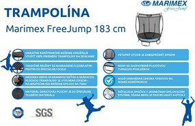 Marimex | Trampolína Marimex FreeJump 183 cm (ochranná síť a kotvící sada ZDARMA) + Vířivý bazén Marimex AQUAMAR 4002 | 19900170