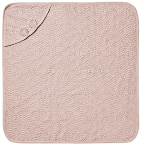 Starorůžová dětská osuška s kapucí z Bio bavlny 80x80 cm Dusty Rose – Cam Cam Copenhagen