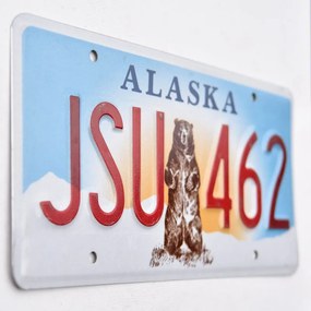 Americká SPZ Alaska Grizzly Bear JSU 462