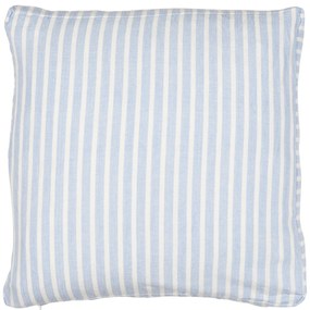 IB LAURSEN Bavlněný povlak na sedák Milas Dusty Blue/Stripes 45 x 45 cm, modrá barva, bílá barva, textil
