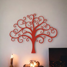 Strom života 4 - kovový obraz na zeď Velikost: 50cm, Barva: Red