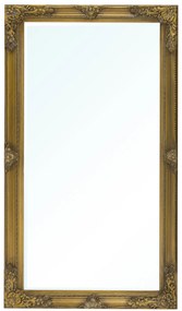 Dřevěné zlaté zrcadlo 125596