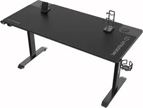 ULTRADESK Momentum černá / Herní stůl / 152 x 70 x 75 cm / USB hub