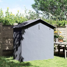 Outsunny Garážový stan 1,1x2m s rolovacím vstupem, provazy a kolíky, pozinkovaná ocel a 420D Oxford venkovní garáž na jízdní kola a zahradní nářadí, …