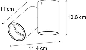 Designové bodové světlo černé nastavitelné - Michael